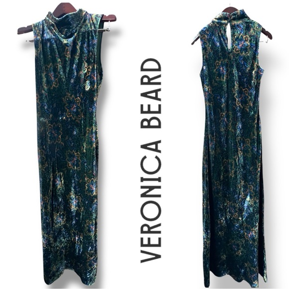 Veronica Beard | Dresses | Veronica Beard Kura Velvet Column Gown Sz 4 ...